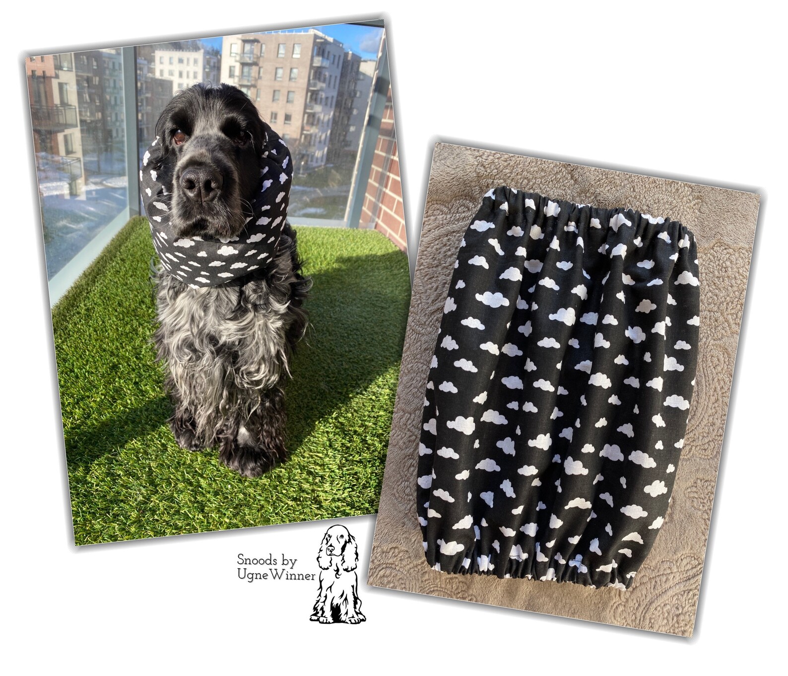 Cotton Dog Snood Snoods for Long-eared Dogs Ear Protector - Etsy