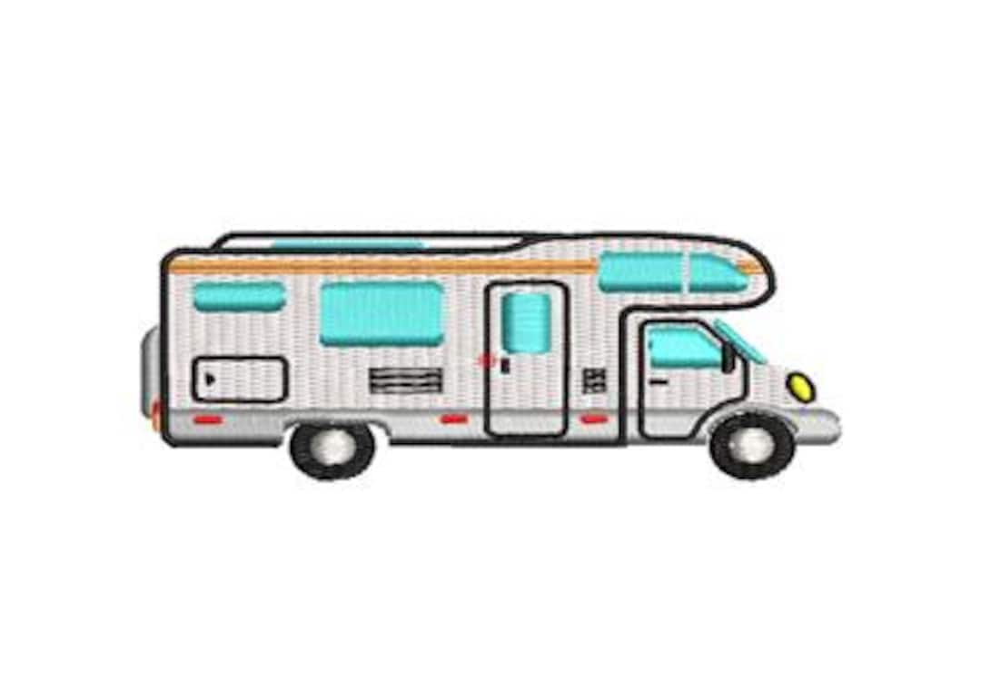 Machine Embroidery Designs Motorhome Campervan 94mm X 41mm Download ...