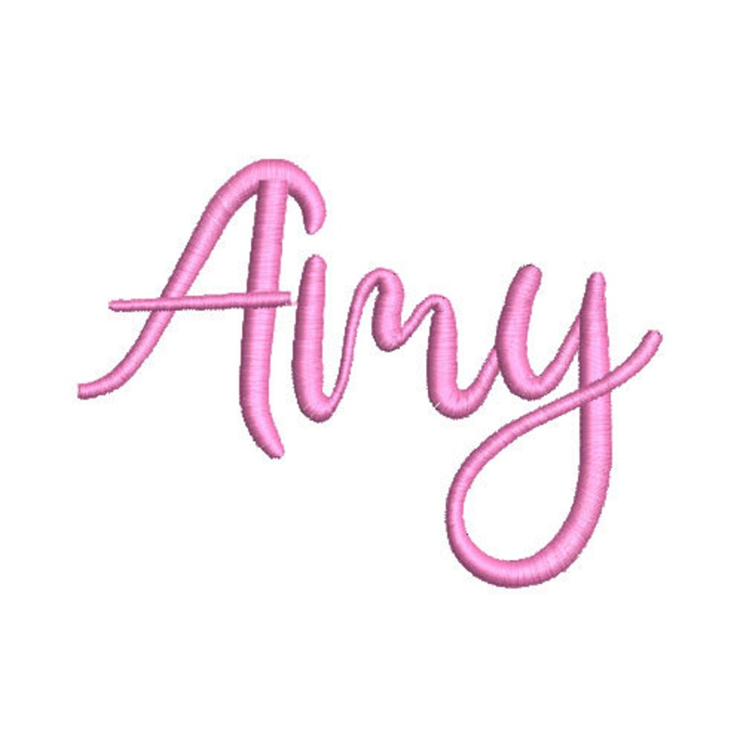 Machine Embroidery Designs Amy Script Font 89mm X 65mm Download File ...