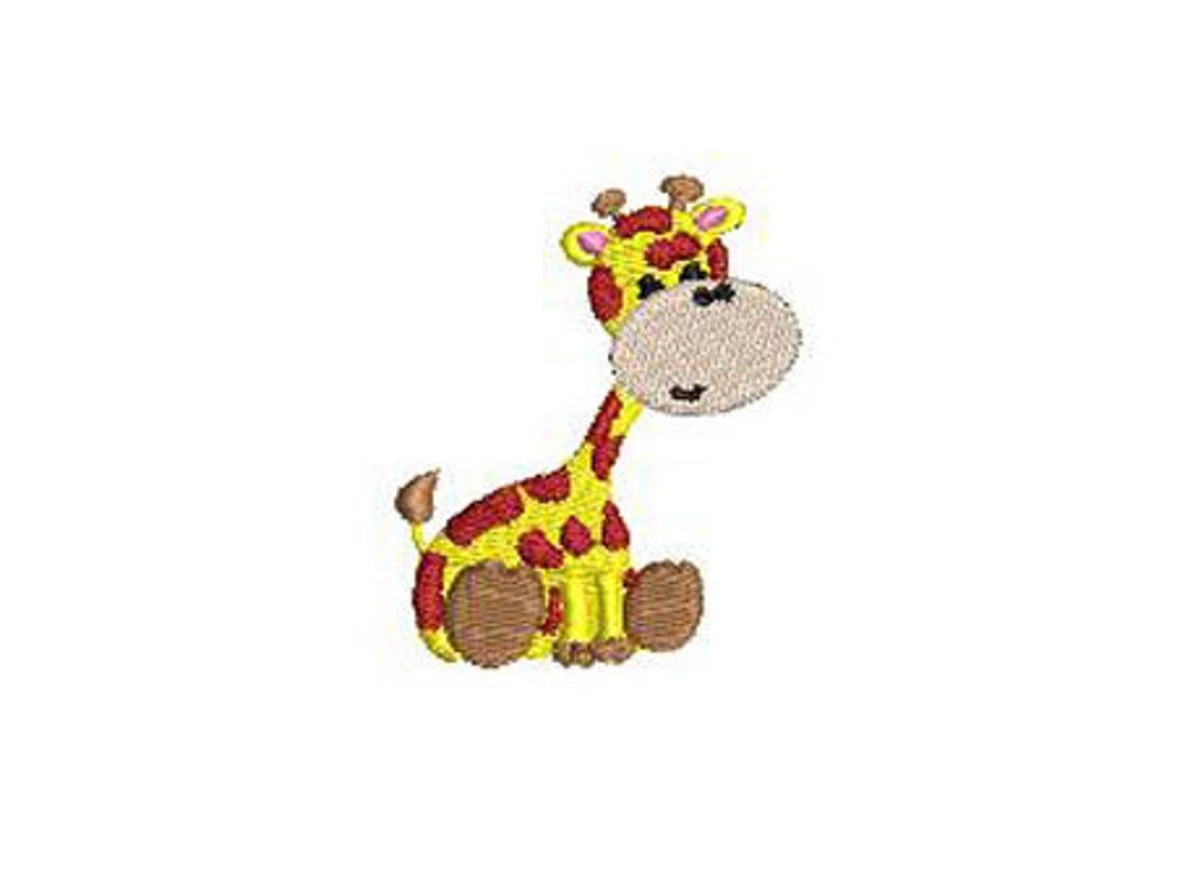 Machine Embroidery Design Baby Giraffe Design 47mm X 62mm Download File ...