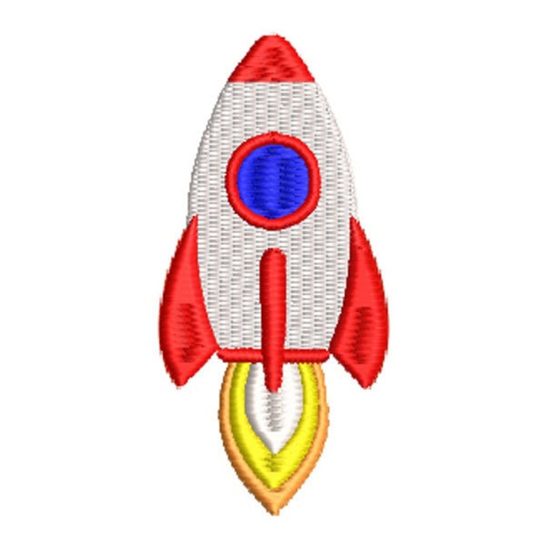 Machine Embroidery Designs Rocket 38mm X 80mm Download File .dst .hus ...