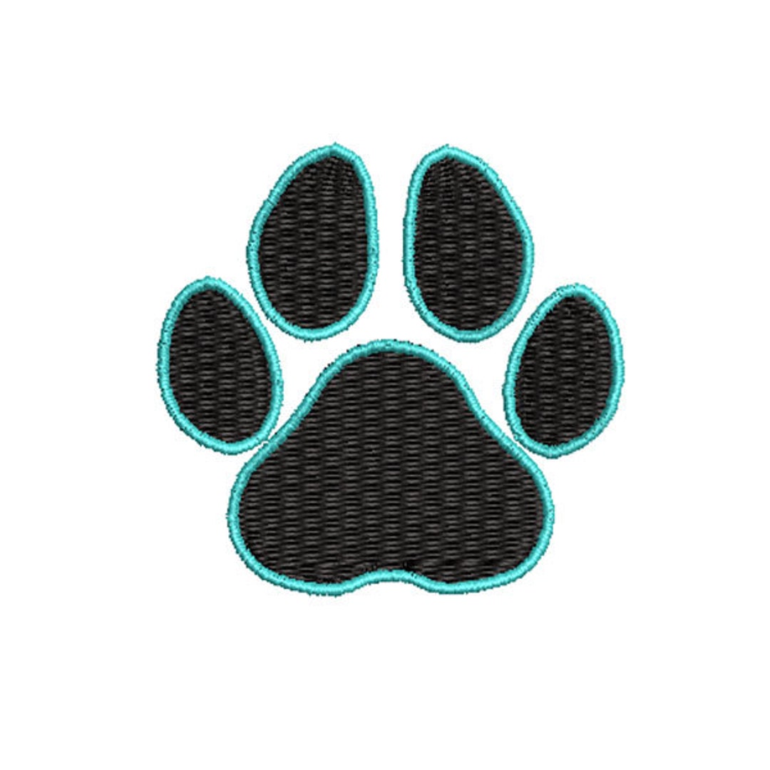 Machine Embroidery Designs Dog Paw 45mm X 43mm Download File .dst .hus ...