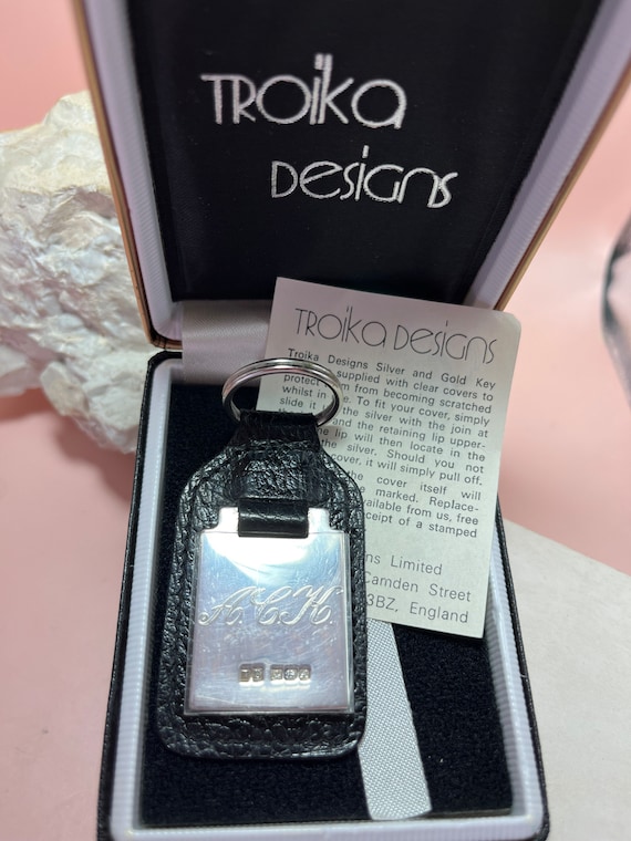 1975 Troika Designs original boxed sterling silver ke… - Gem