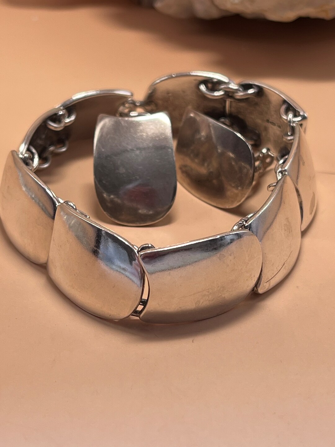 Australia Peter Gertler Hand Made Silver Bracelet & Earrings - Etsy