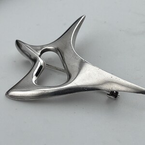 1967 Ivan Tarratt Ernest A Blyth Amoeba SIGNED Brooch Sterling Silver ...