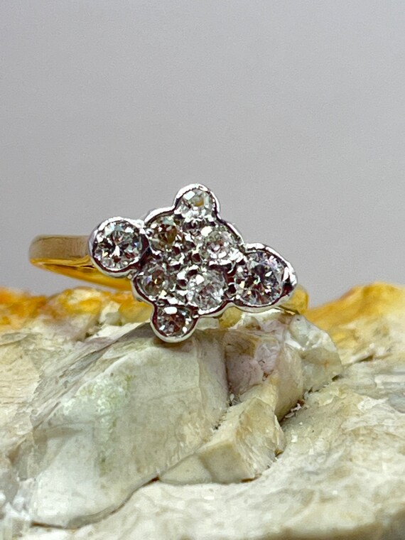 Unique & original bespoke diamond cross ring 18ct siz… - Gem
