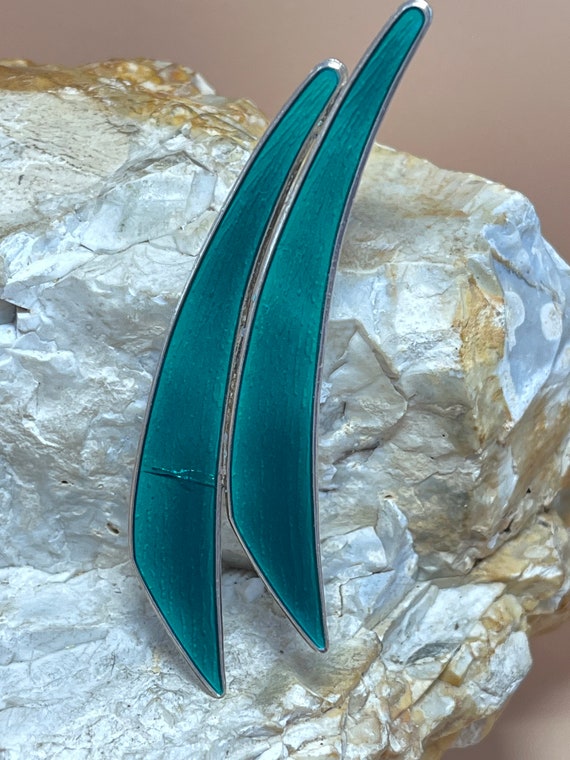 Knut Andreas Rasmussen Norway green enamel double bla… - Gem