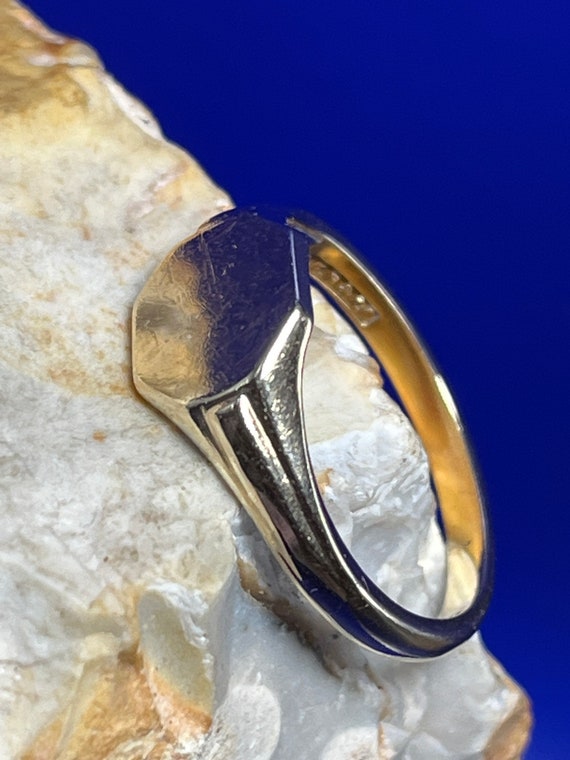 Antique 9ct gold signet ring Chester hallmark 1900 si… - Gem