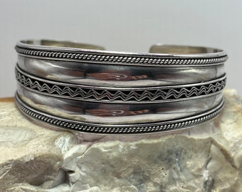 Solid Silver Cuff - Etsy