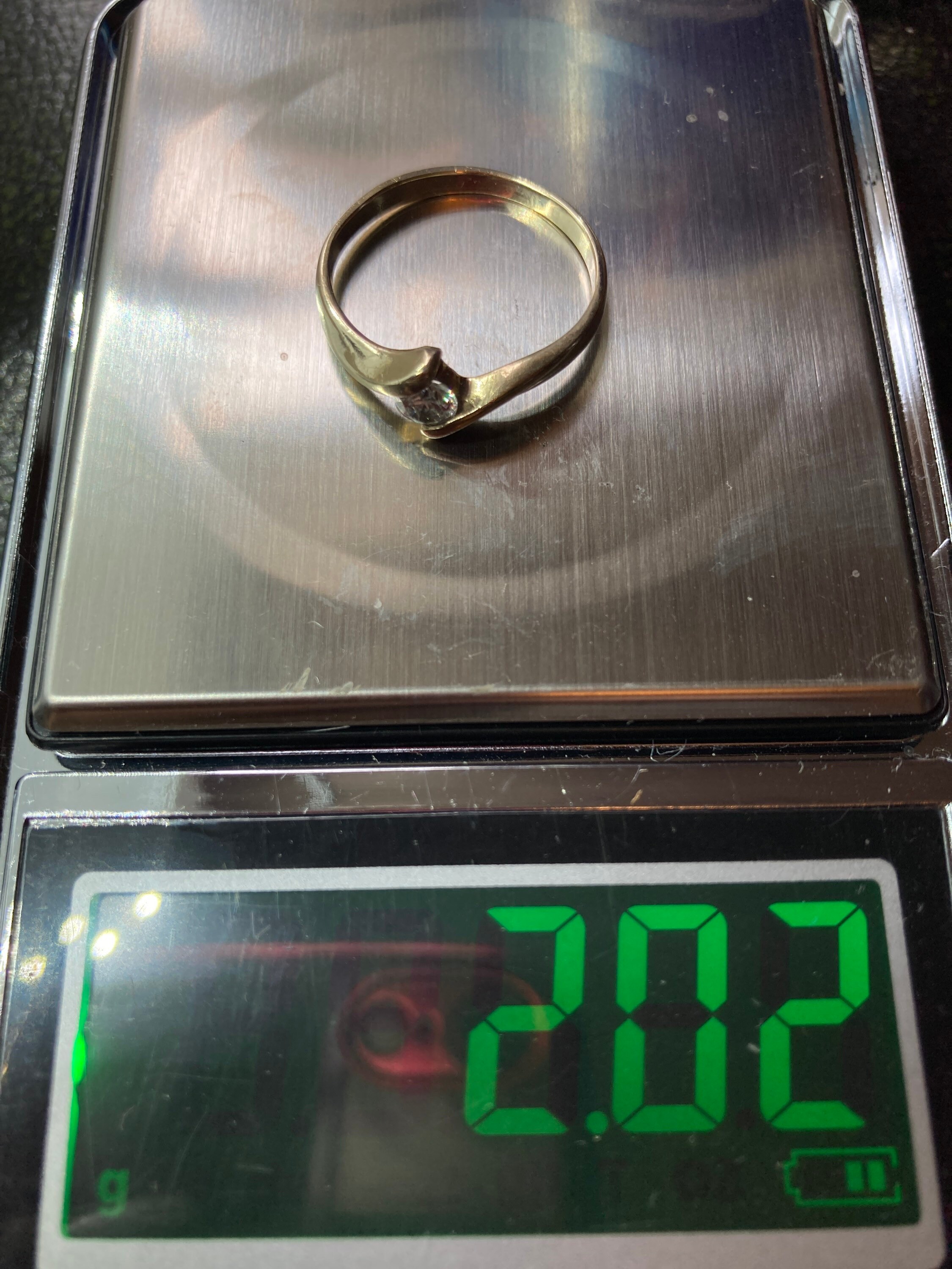 9ct Gold Vintage Cross Over Solitaire Ring Size Uko1/2 Usa71/2 | Etsy