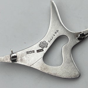 1967 Ivan Tarratt Ernest A Blyth Amoeba SIGNED Brooch Sterling Silver ...