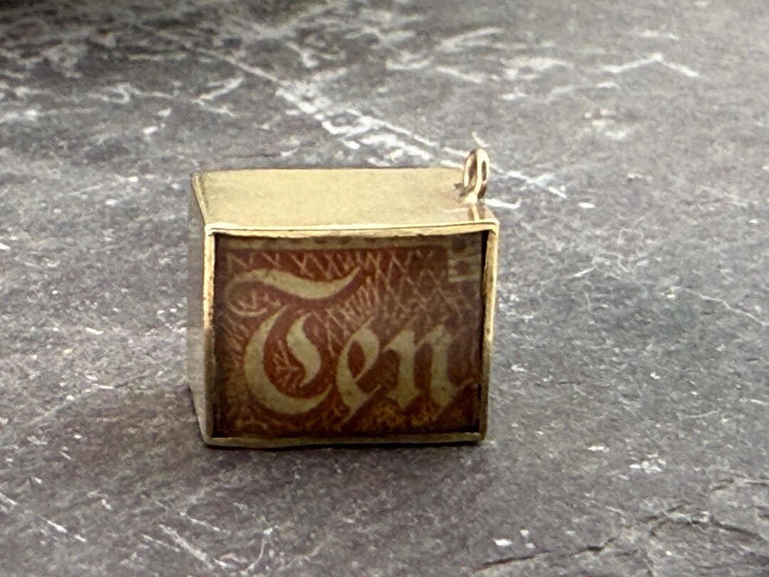 Ten Shilling Note Break Glass in Emergency 9ct Gold Vintage Charm - Etsy