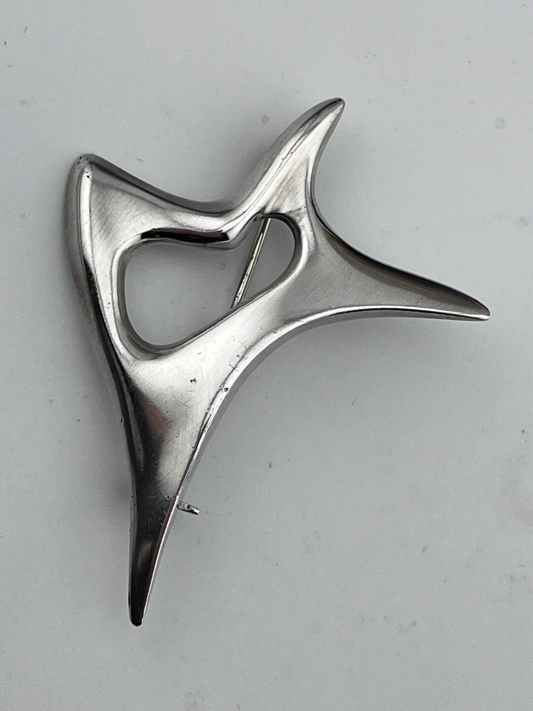 1967 Ivan Tarratt Ernest A Blyth Amoeba SIGNED Brooch Sterling Silver ...