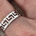 Vintage Silver Greek Key Design Band Ring Stacker Spacer Size Uk Q1/2 ...