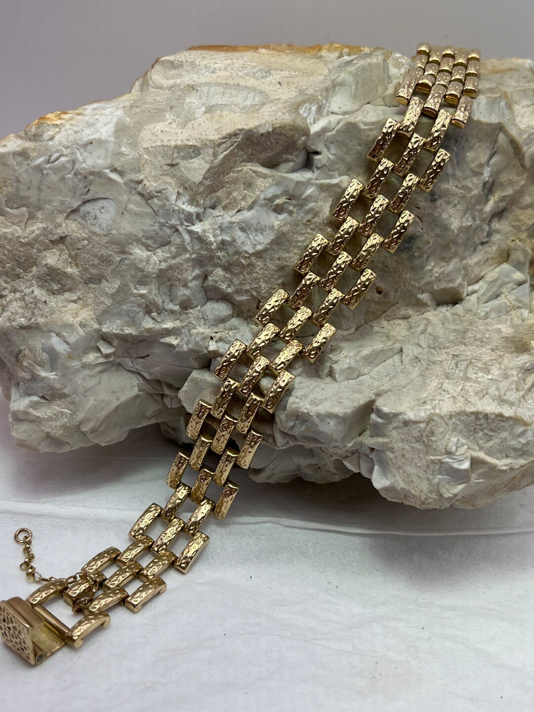 20g 9ct Gold Gate Link Bracelet Full Hallmarking 1973 19cm - Etsy