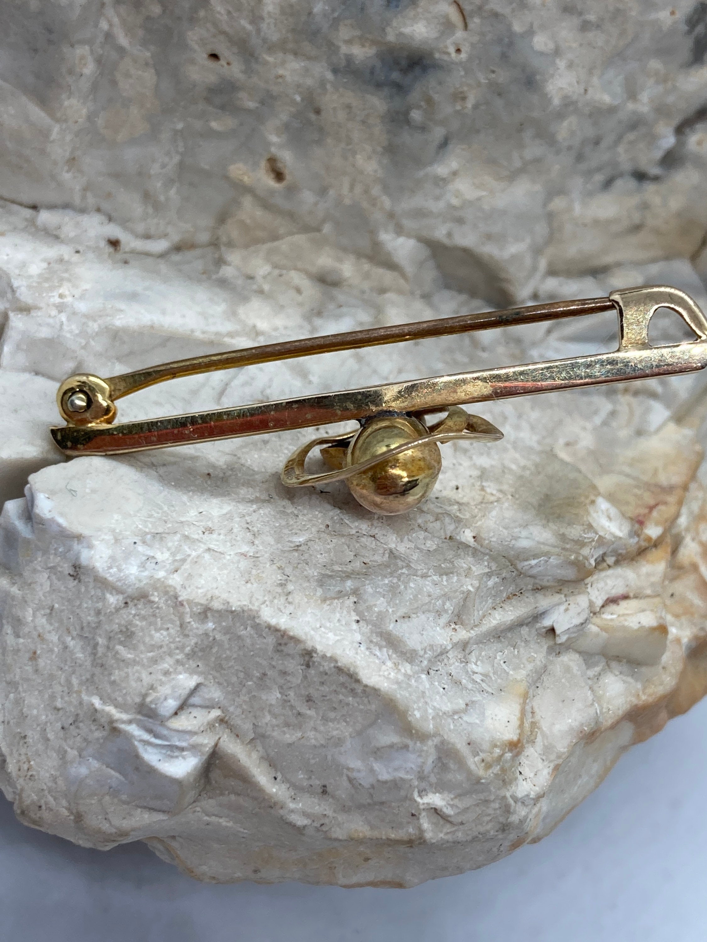 9ct 1921 vintage Charles Horner hat pin top on 9ct bar | Etsy