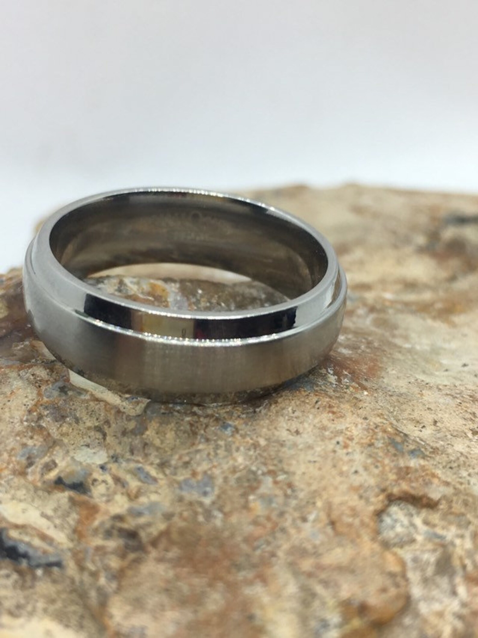 Vintage Stahl Ring Größe UkT1/2 usa9.75 - Etsy