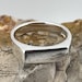 Vintage Silver Signet Ring Band Stacker Spacer Size Uk M1/2 USA 6.5 - Etsy
