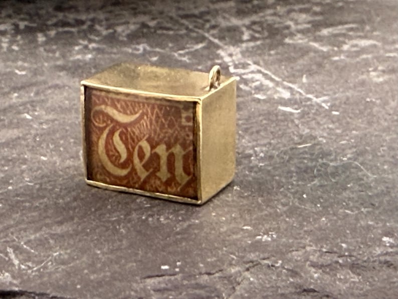 Ten Shilling Note Break Glass in Emergency 9ct Gold Vintage Charm - Etsy