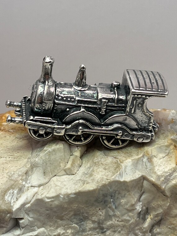 Vintage Solid Silver Train Steam Engine - Etsy