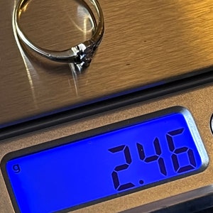 Antique Triple Vertical Diamond 18ct Gold Ring Size Ukm Usa6 - Etsy