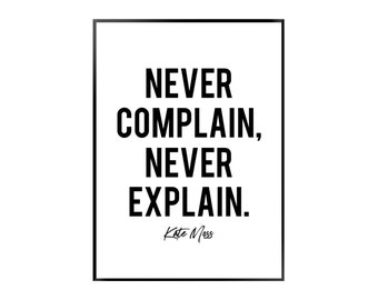 No complaining | Etsy