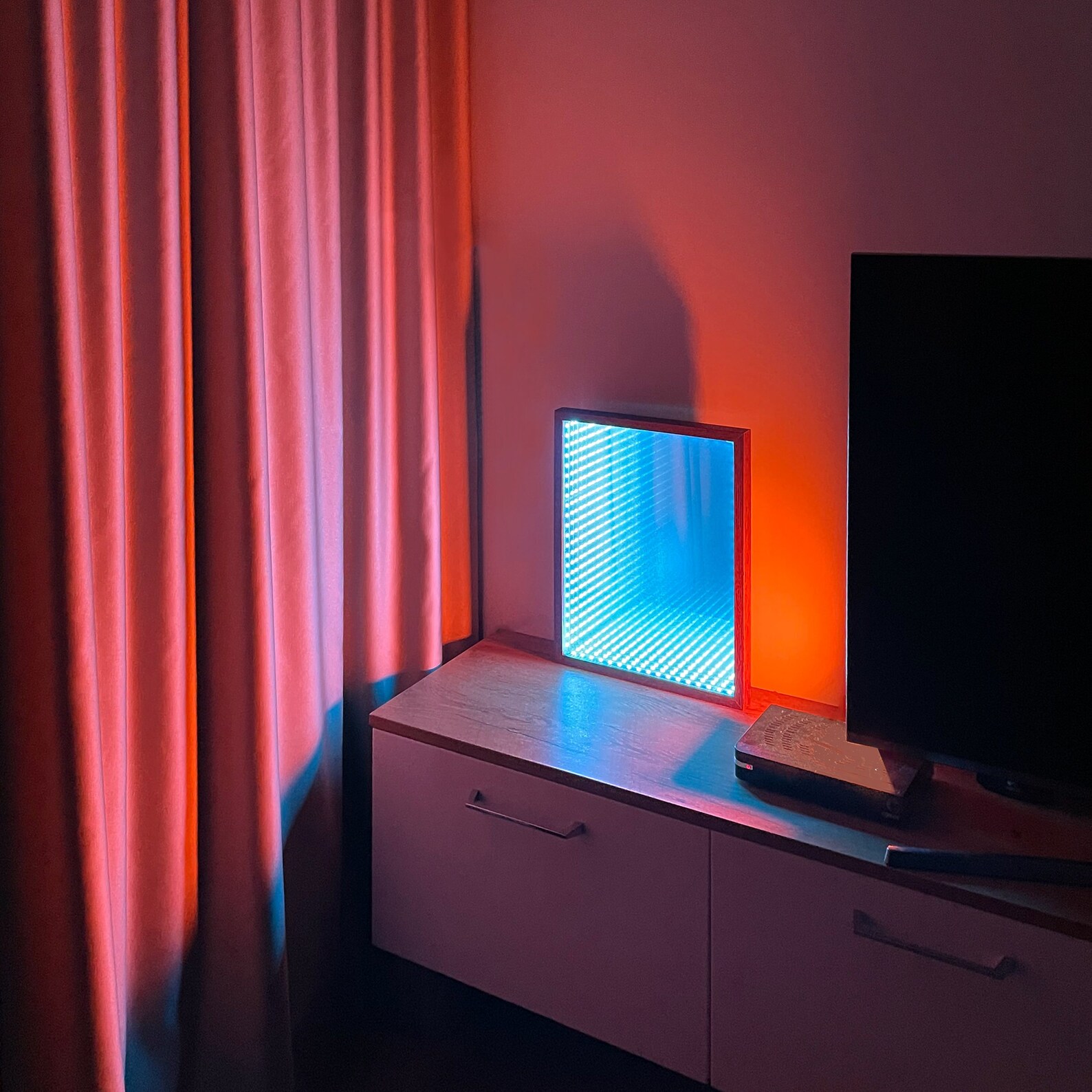 Infinity Mirror Wall Decor LED Magical Light Portal for - Etsy