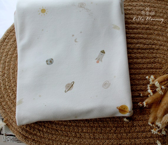 Jersey Fabric Small Universe and Rockets - Etsy