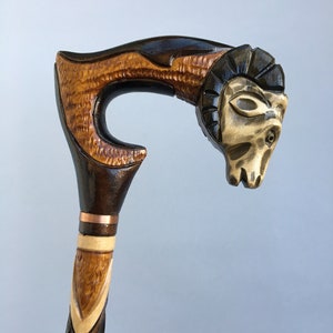 Ram Cane Fancy Walking Stick Fashionable - Etsy