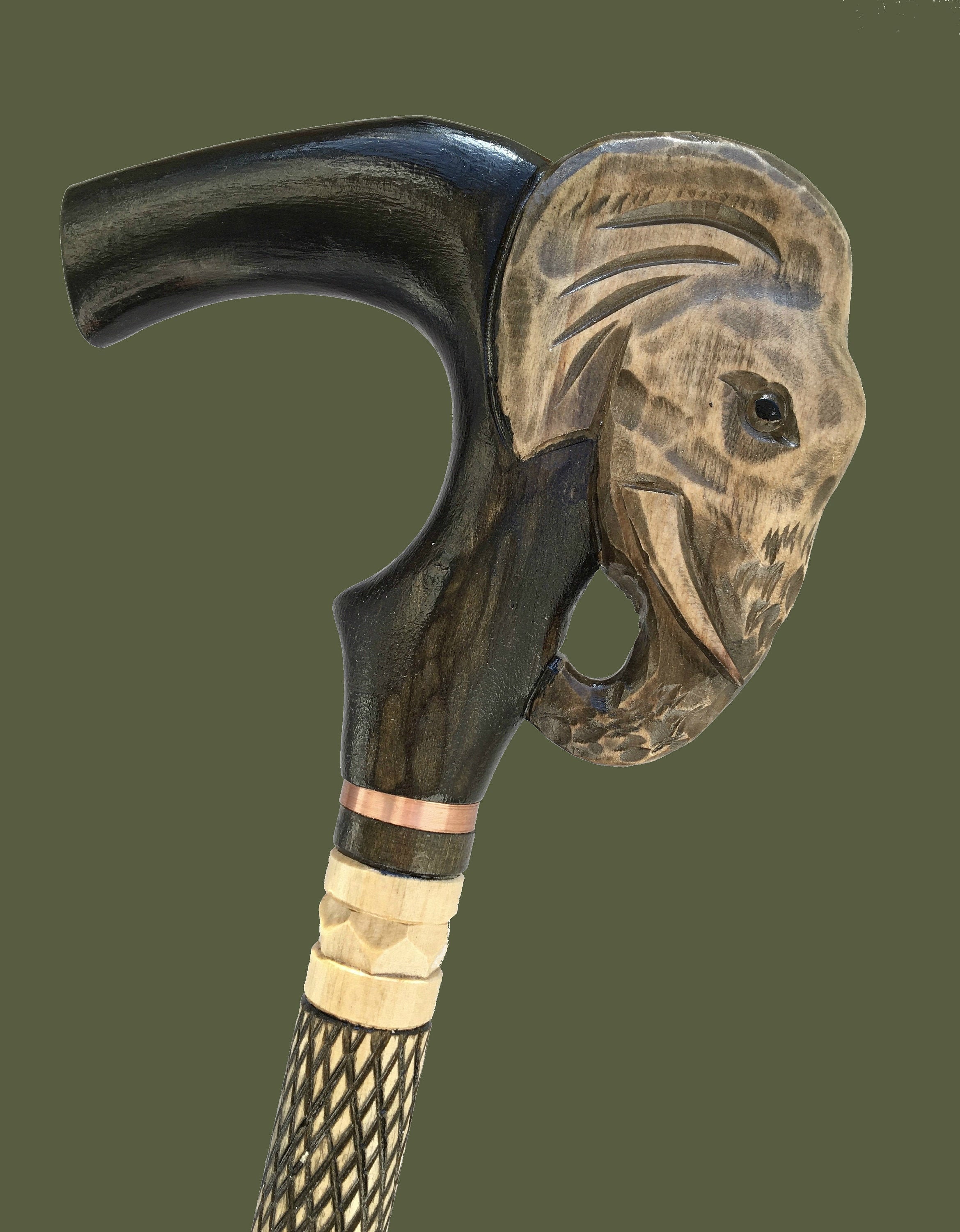 Elephant Designer Cane for Men Walking Stick - Etsy