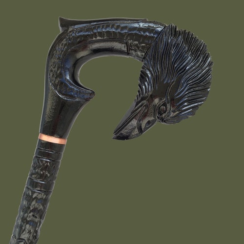 Raven Fancy Canes Designer Walking Sticks - Etsy