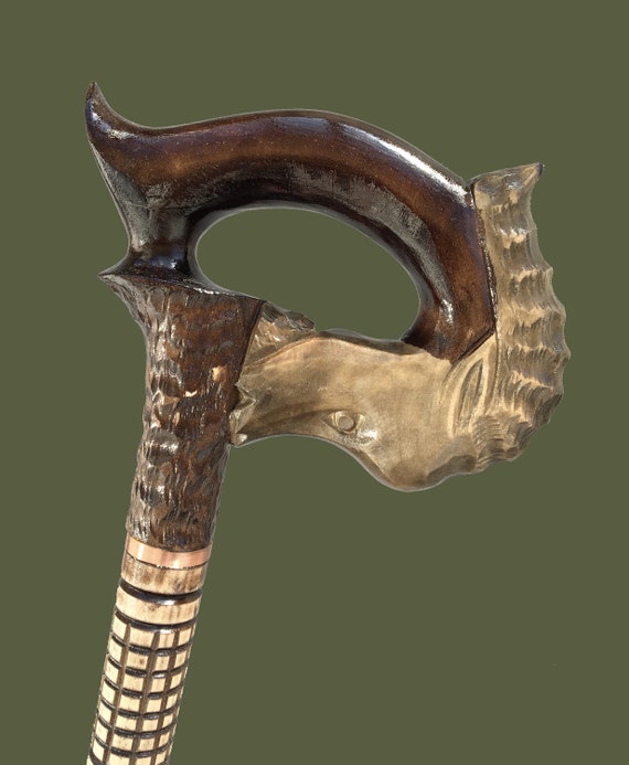 Steampunk Walking Stick Hand Carved Walking Sticks Custom | Etsy