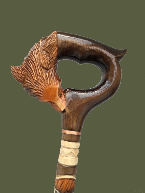 Fox Walking Stick Vintage Designer Cane - Etsy