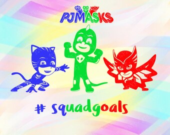 Pj masks logo | Etsy