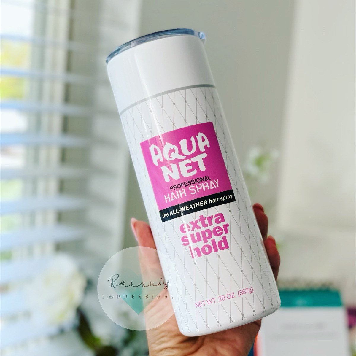 Aqua Net Full Wrap Tumbler Hair Spray Tumbler 80s Tumbler - Etsy