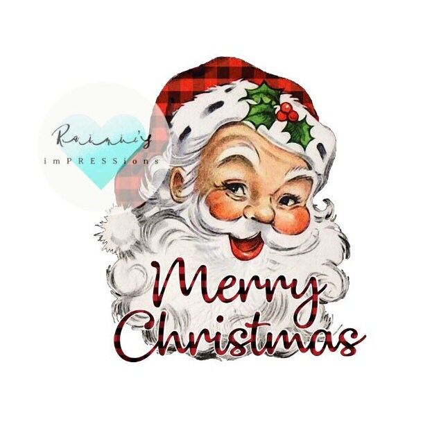 Vintage Santa SUBLIMATION TRANSFER SHEET Ready to Press - Etsy