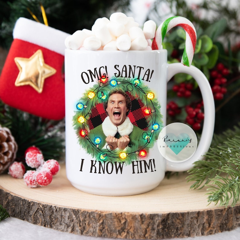 Omg Santa I Know Him SUBLIMATION TRANSFER SHEET Ready to - Etsy