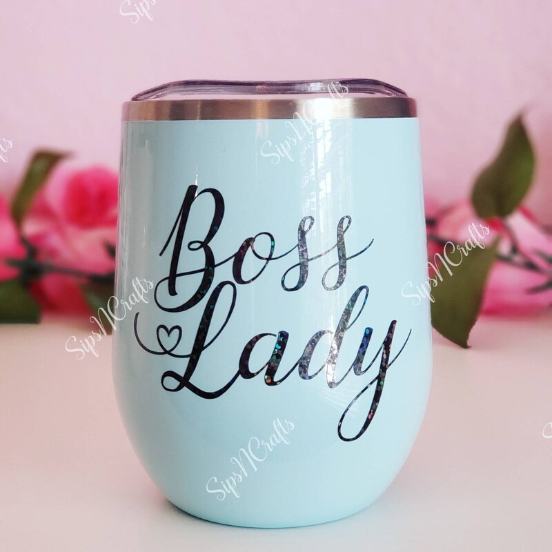 Boss Lady Wine Glass - Etsy