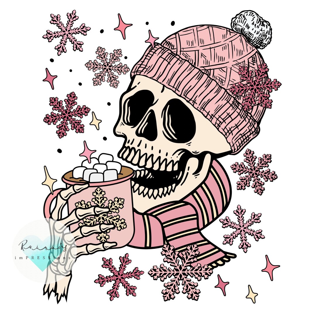 Freezing Skull SUBLIMATION TRANSFER SHEET Ready to Press - Etsy