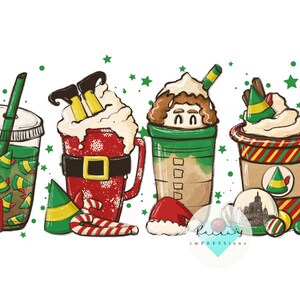 Elf Coffee SUBLIMATION TRANSFER SHEET Ready to Press Transfer ...