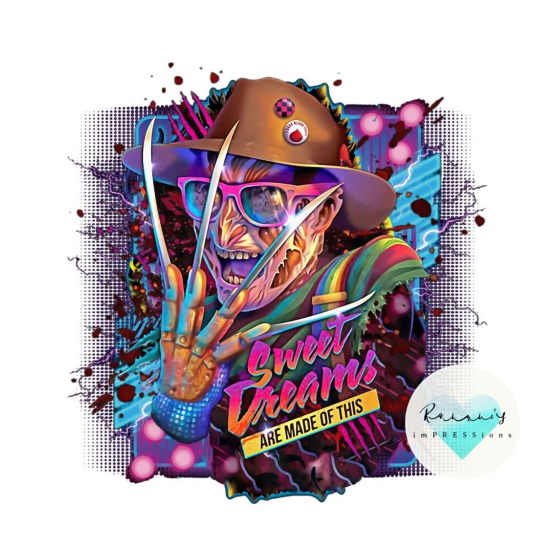 Halloween Horror SUBLIMATION TRANSFER SHEET Ready to Press - Etsy