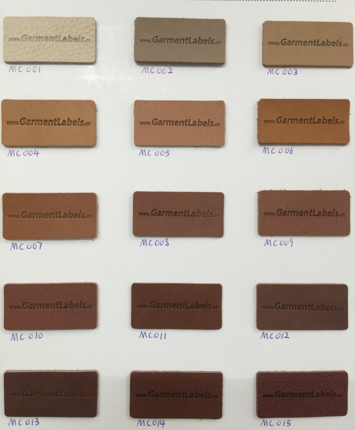 Leather Color Chart for Sale - Etsy