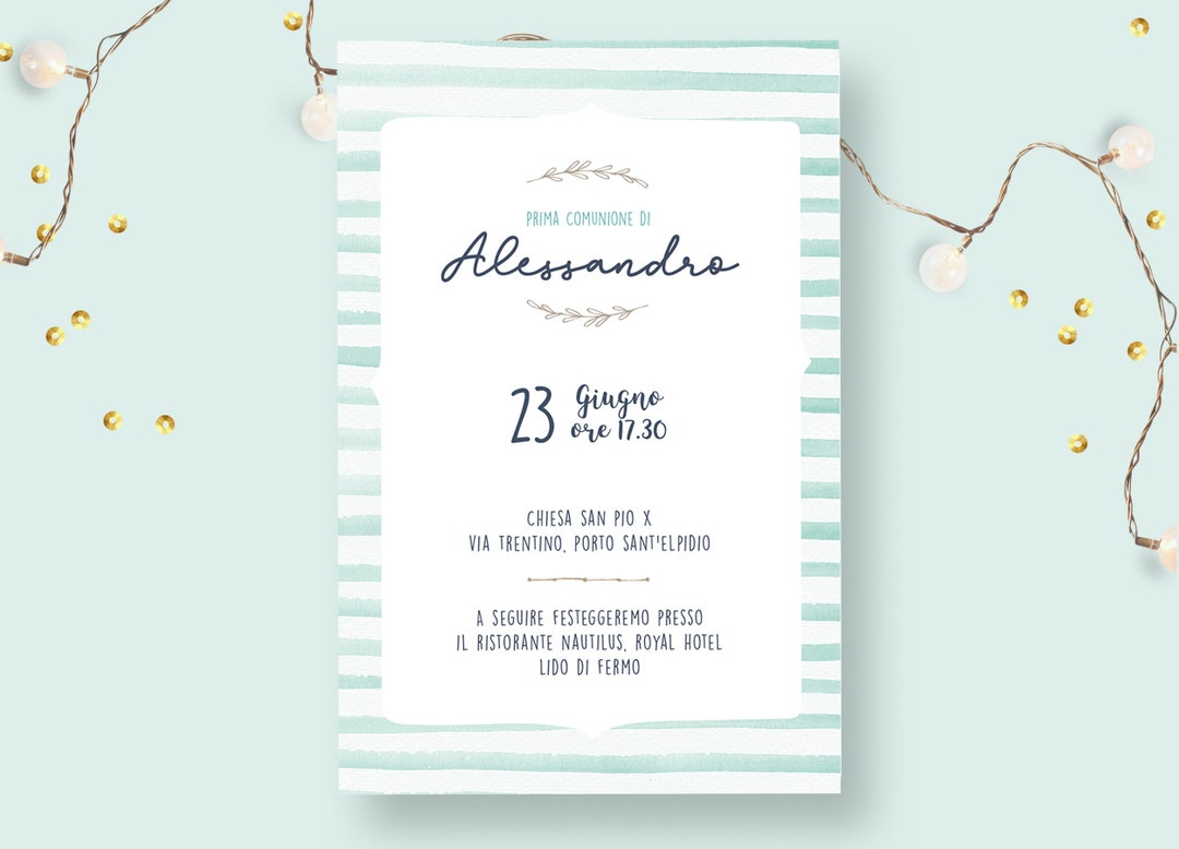 Invito digitale comunione o cresima X DOWNLOAD LEGGI INFO - Etsy Schweiz