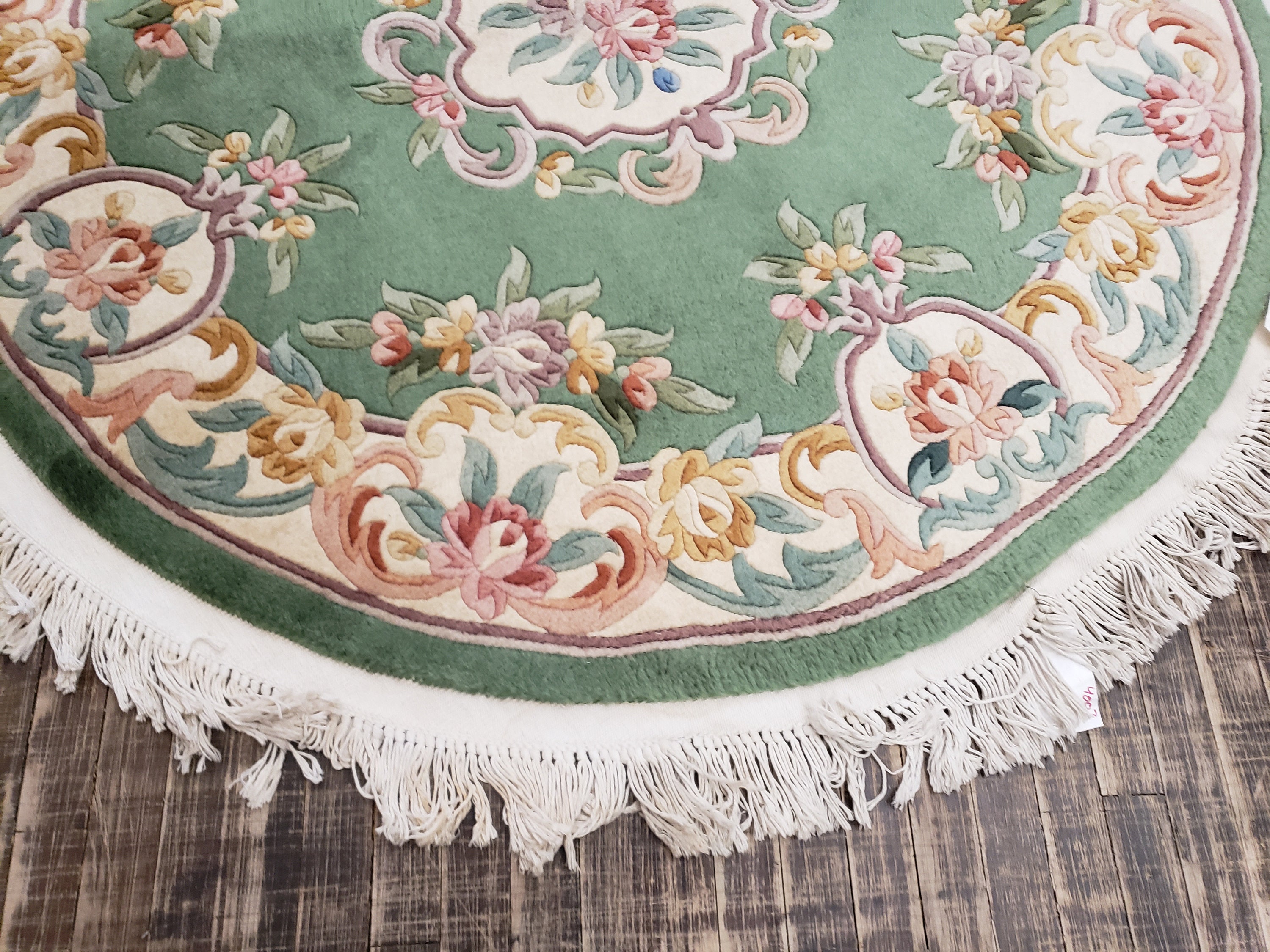 Round Chinese Art Deco Peking Rug Aubusson Chinese5 Rug Wool Chinese ...