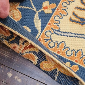 Portuguese Needlepoint Rugs Aubusson Flat Wove Rug Savanery Rug Flemish ...