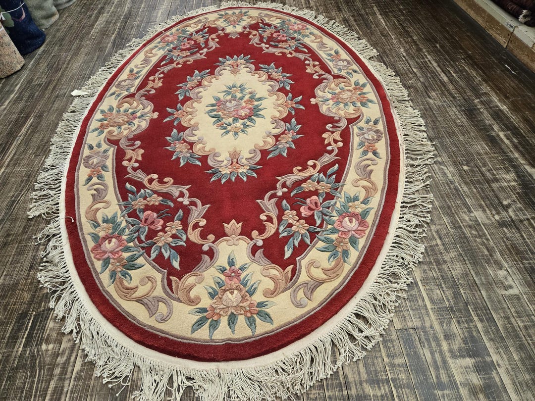 Oval Piop[chinese Art Deco Peking Rug Aubusson Chinese Rug Wool Chinese ...