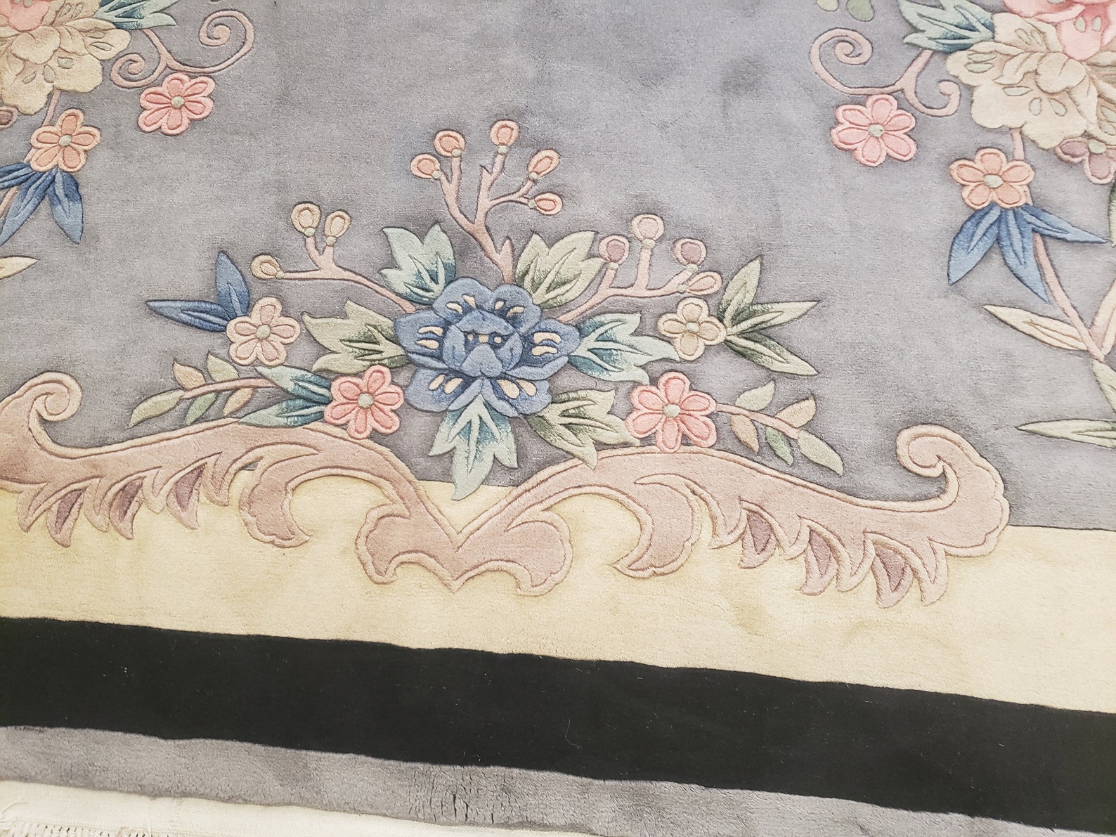 Chinese Art Deco Peking Rug 90 Line Wool Hand Knotted Rug Aubusson ...