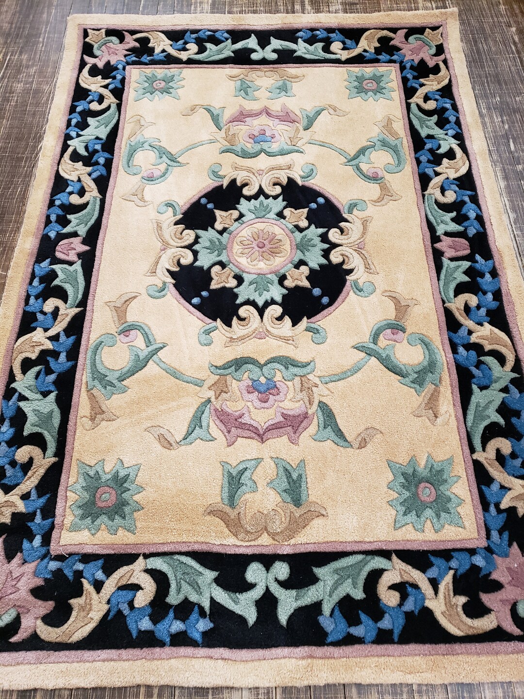 Chinese Aubusson Art Deco Peking Rug Wool Hand Tufted Rug Wool Rug Size ...