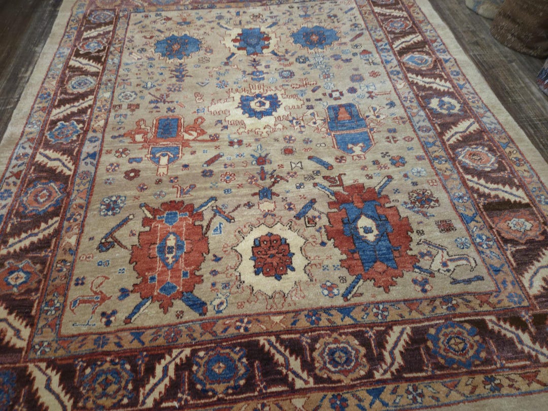 Authentic Woven Legend Rug Turkish Azeri Rug Oushak Rug Natural Dyes ...