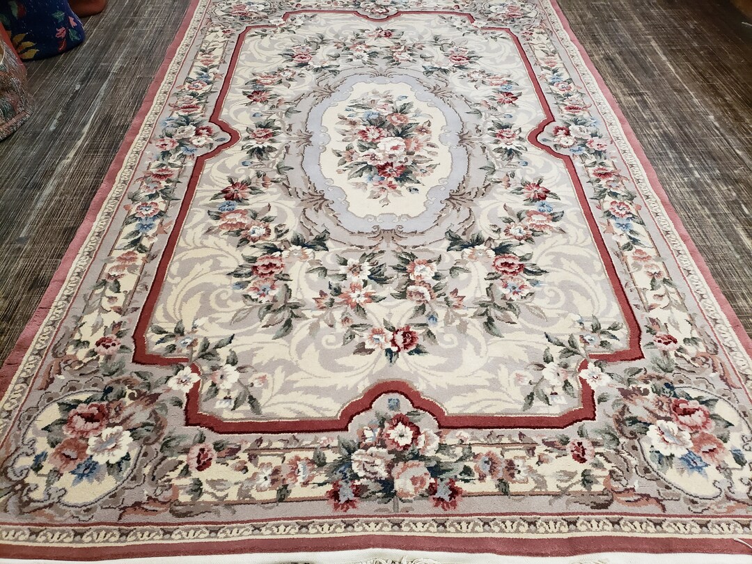 Chinese Art Deco Peking Rug Aubusson Chinese Rug Wool Chinese Rug ...